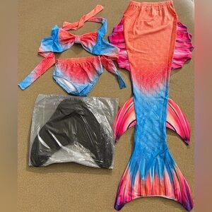 Swim | Little Mermaid Swim For Girls Multiple Sizes With Hard Insert ...